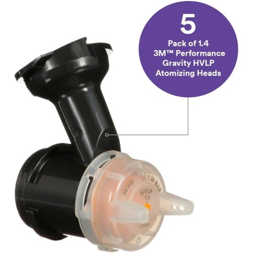 DealerShop - 3M 26714 Performance Gravity HVLP Atomizing Head Refill ...