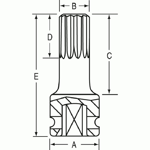 DealerShop - SKT 1/2"" DRIVE X M14 TRIPLE SQUARE DRIVE - GP2114S ...